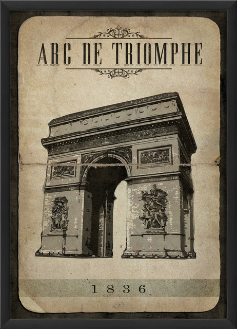 Arc De Triomphe Print, Large - Contemporary - Prints And Posters - by ...