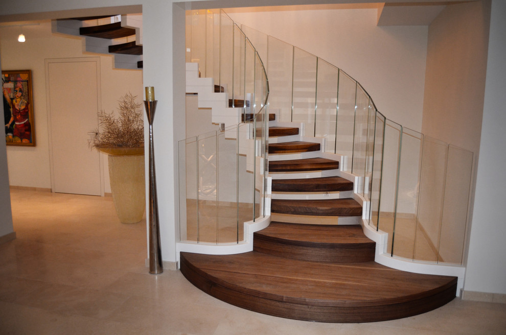 Helical stair with flared entrance - Contemporary - Staircase - Other ...