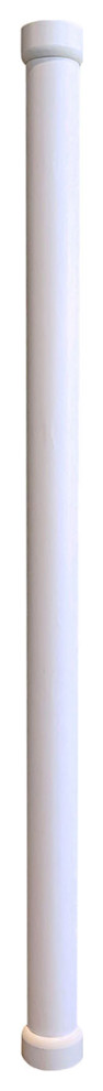 5"x94" PVC Lally Column Cover With Standard Cap and Base - Contemporary ...