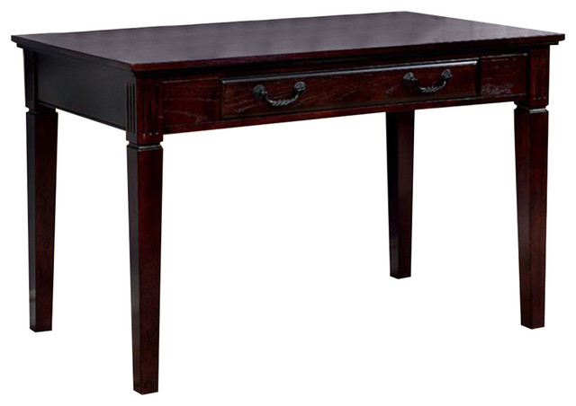 Tami Transitional Writing Desk, Walnut Finish - Traditional - Desks And ...