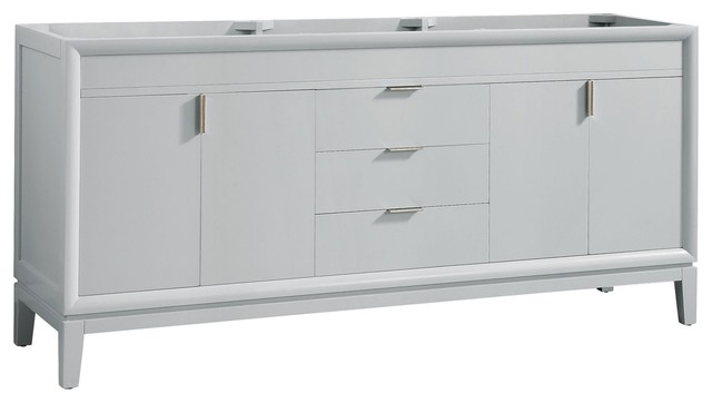 Avanity Emma 72" Vanity Only, Dove Gray - Contemporary - Bathroom ...