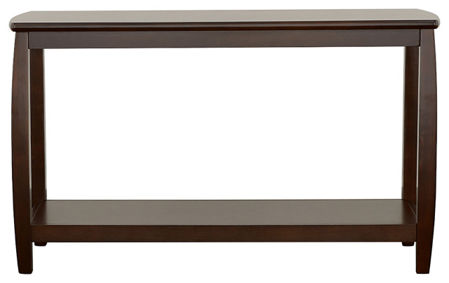 Dixon Rectangular Sofa Table With Lower Shelf Espresso - Transitional ...