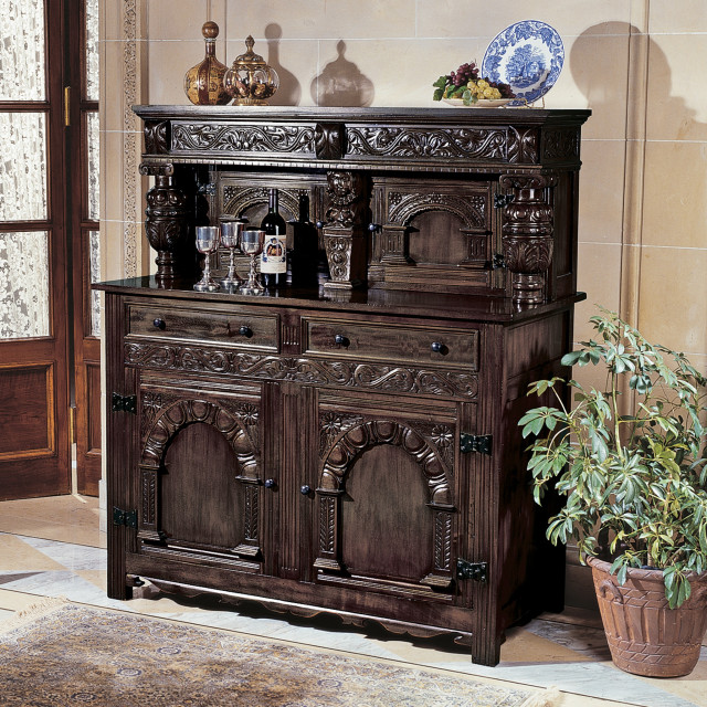 Jacobean Court Cupboard Buffet - Traditional - Buffets And Sideboards ...