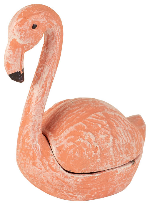 Cast Iron Flamingo Hide-a Key - Tropical - Decorative Objects And ...
