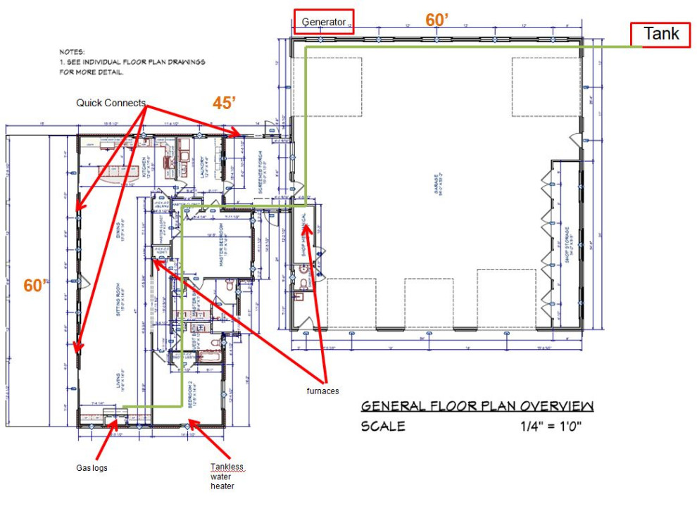 Propane System - Length, Pipe Size, Pressure | Houzz Forum