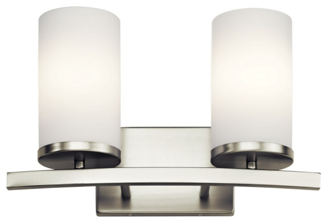 2 Light Vanity Light Approved for Damp Locations - Contemporary ...
