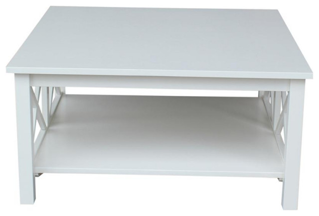 Hampton Square Coffee Table - Transitional - Coffee Tables - by Bison Commerce | Houzz