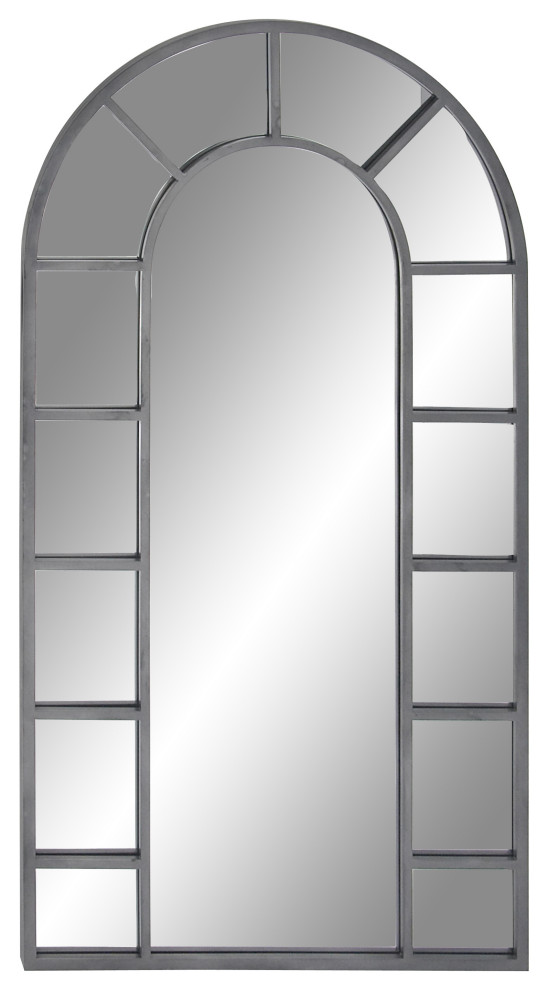 Traditional Black Metal Wall Mirror 76967 - Contemporary - Wall Mirrors ...