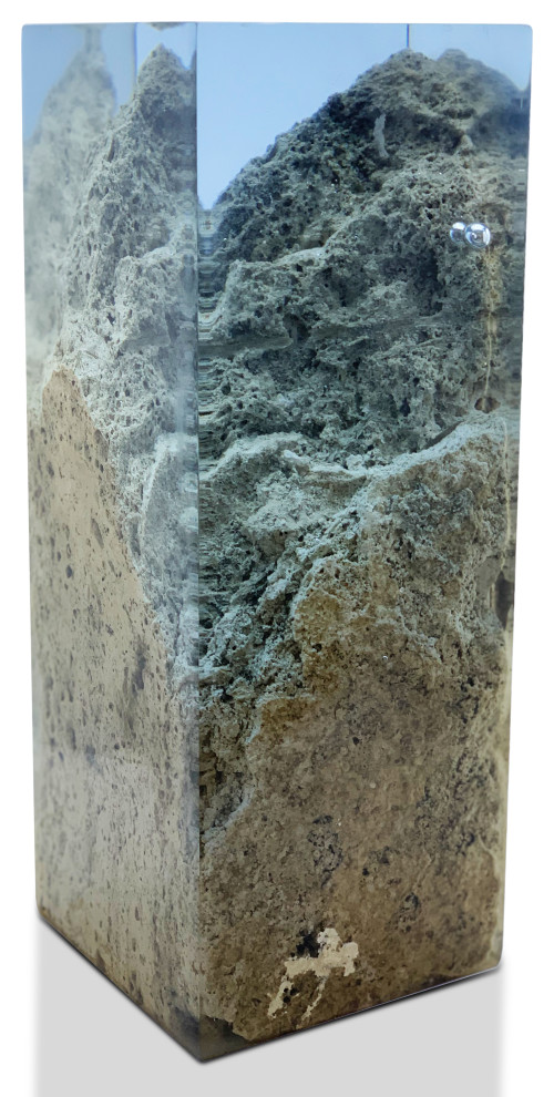 Travertine Rock Decorative Cube - Contemporary - Decorative Objects And ...