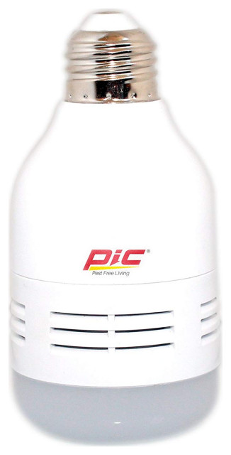 PIC LED-RR Sonic Rodent Repeller/LED Light Bulb, Repels 400+ SqFt - Led ...