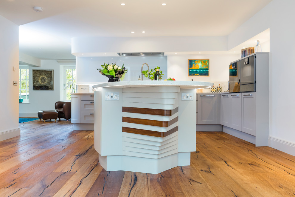 Open plan kitchen with stunning island - Contemporary - Edinburgh - by ...