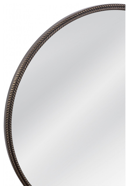 Hawthorne Wall Mirror in Bronze Finish - Traditional - Wall Mirrors ...