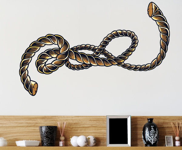 Symbol Rope Vinyl Wall Decal SymbolRopeUScolor003, 48 in ...