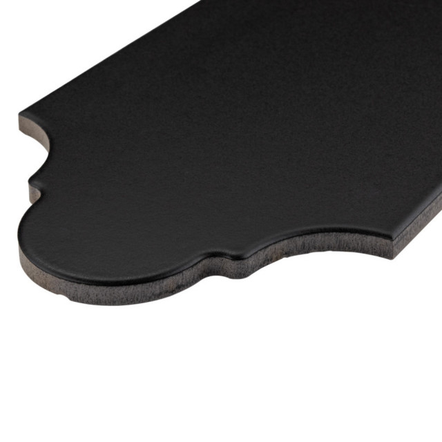 Textilis Provenzal Porcelain Floor and Wall Tile, Black, Sample ...