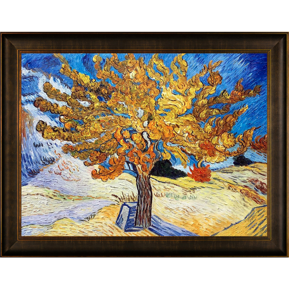 The Mulberry Tree With Frame, 36.5 x 46.5 - Traditional - Paintings ...