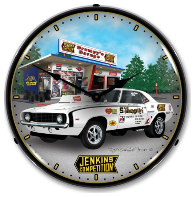 JERE1005253 Jenkins 1969 Camaro Clock - Midcentury - Wall Clocks - by ...