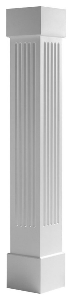 Endura-Craft Craftsman Classic, Square Non-Tapered, Fluted Column, 10 ...
