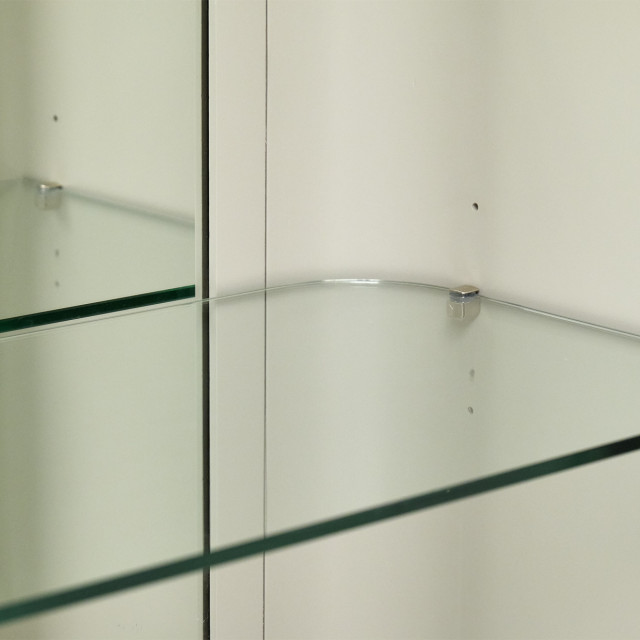 Roxbury Park Display Cabinet with LED Lighting - Slate - Contemporary ...