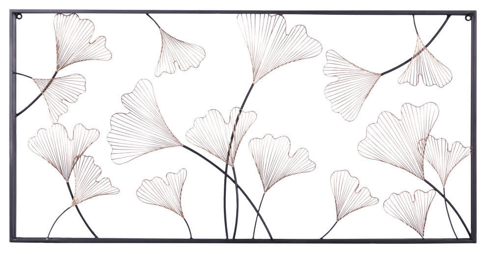 Traditional Gold Metal Wall Decor 46317, 48" x 3" x 24" - Contemporary ...