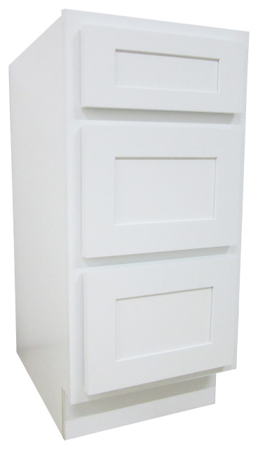12 inch vanity cabinet white, knockdown, White, VA4012-3W ...