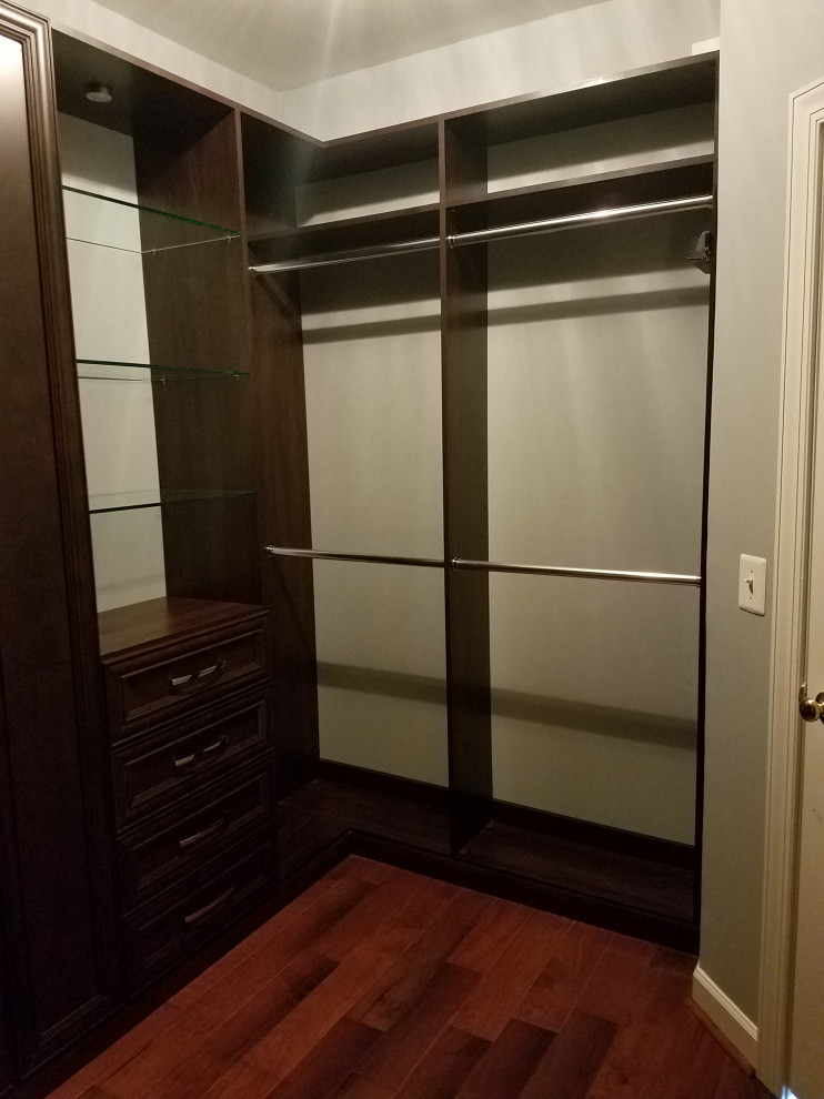 Dark Wood Finished Custom Walk-in Closet - Waldorf, MD - Closet - DC ...