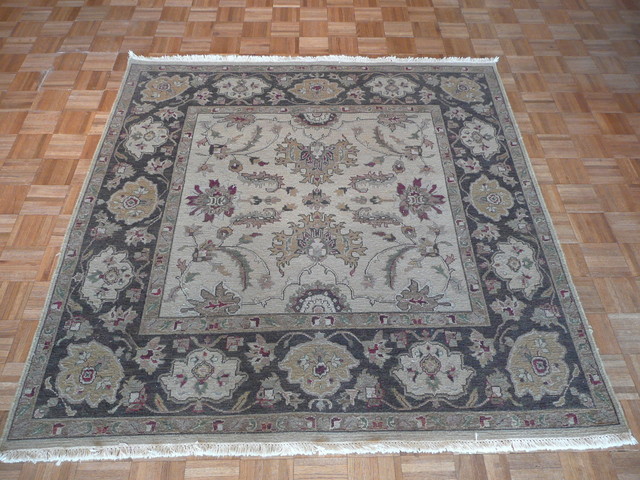 6 Ft Square Soumak Rug, 6 Ft Square - Traditional - Area Rugs - by ...
