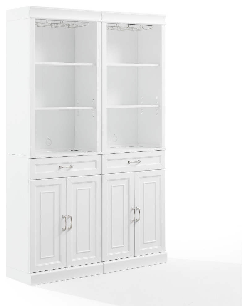 Stanton 2, Piece Bar Cabinet Set, 2 Bar Cabinets - Contemporary - Wine ...