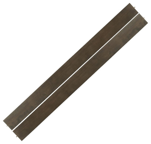 Westwood Design Dovetail Contemporary Wood Bed Rails in Graphite Gray ...