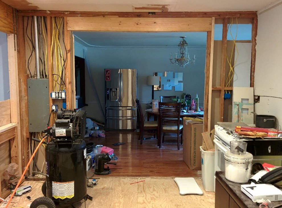 Cabinet Setback from Passageway?