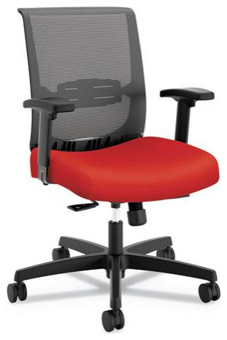 Convergence Mid-Back Task Chair with Syncho-Tilt Control with Seat ...
