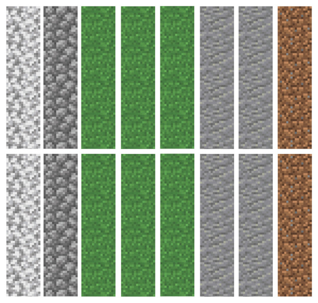 Minecraft Block Strips Peel and Stick Wall Decals - Traditional - Wall ...