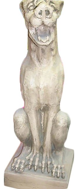 Gargoyle Dog Rainspout Standg, Gargoyle Statue - Traditional - Garden ...