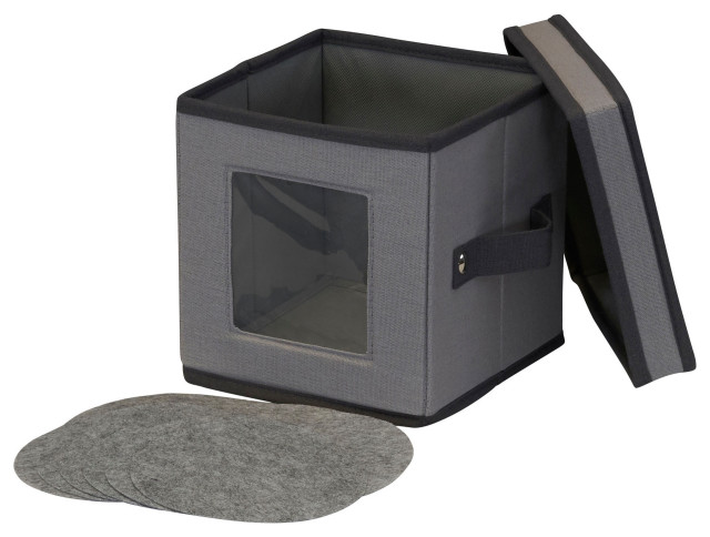 Saucer Storage Box - Dinnerware And Stemware Storage - by Household ...