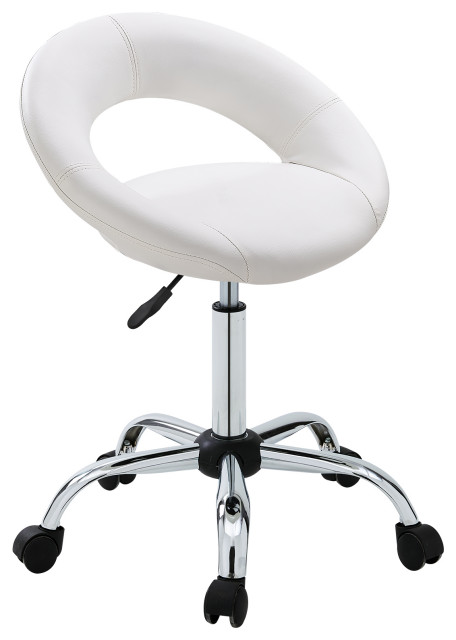 Open-Back Salon Spa Rolling Stool - Contemporary - Office Chairs - by ...