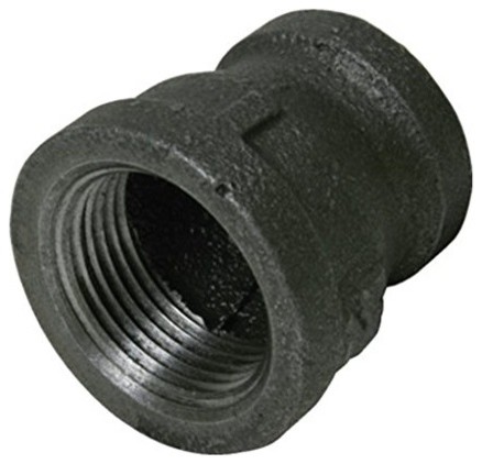 Black Malleable Iron Reducing Coupling, 4"x3" - Transitional - Hardware - by Everflow | Houzz