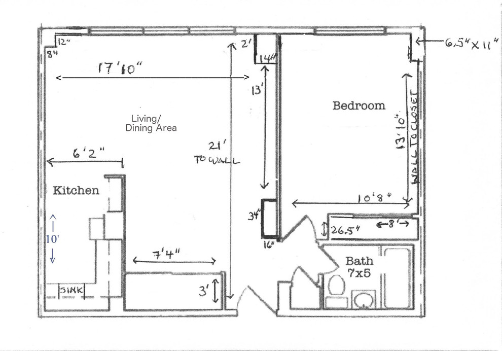 6 x 10' kitchen remodel - need ideas!