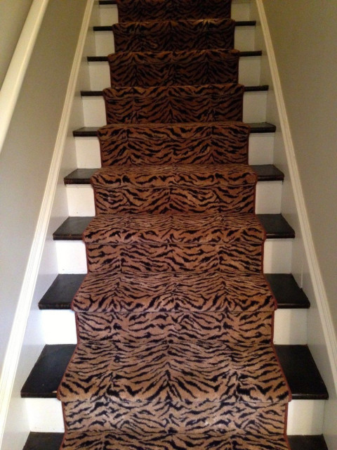 Exotic Journey in Domo (Tiger Print) - Eclectic - Staircase - Toronto ...