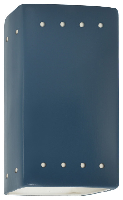 Ambiance Small Rectangle With Perfs Outdoor Wall Sconce, Open, Midnight ...