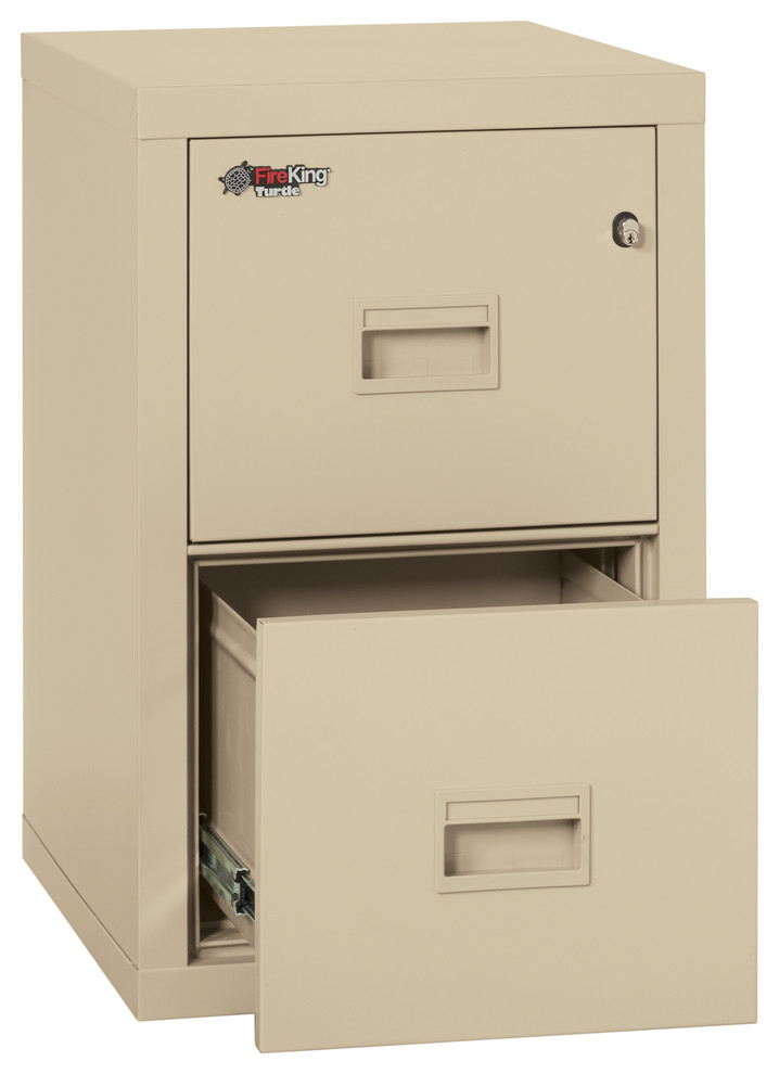 Fireking Turtle Fire Resistant File Cabinet - 2 Drawer, 27.75" x 17.75 ...