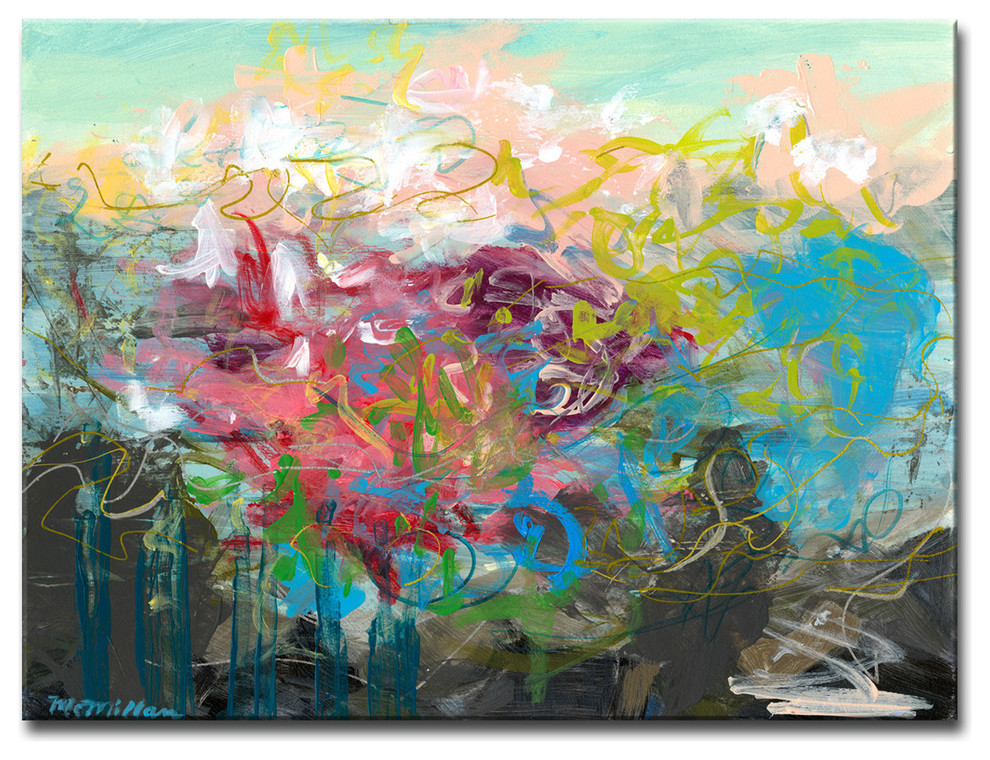 Day of Excitement' Canvas by Leslie Owens, 16"x12" - Contemporary ...