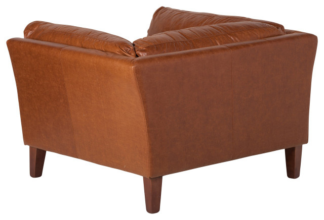 Westwood Arm Chair, Tan Leather - Contemporary - Armchairs And Accent ...