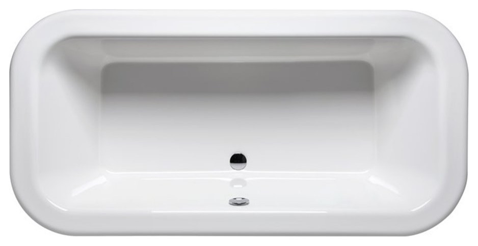 Malibu Home Pebble Whirlpool Massaging Air Jet Bathtub 72x 36x 22 In
