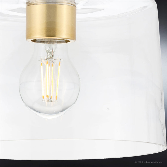 Luxury Traditional Ceiling Light, Satin Gold - Transitional - Flush ...