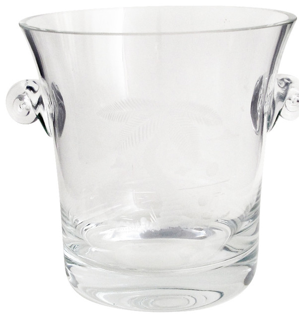 ORourke cut glass - Palm tree hand cut glass champagne bucket & Reviews ...