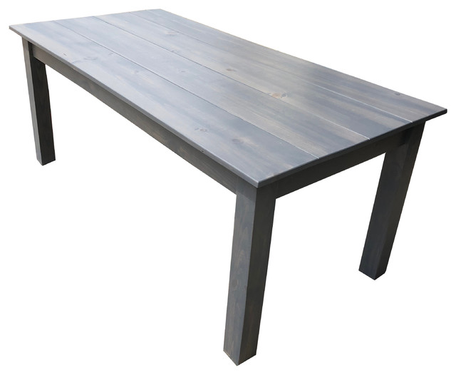 Grey Farmhouse Table, 54 - Transitional - Dining Tables - by Ezekiel ...