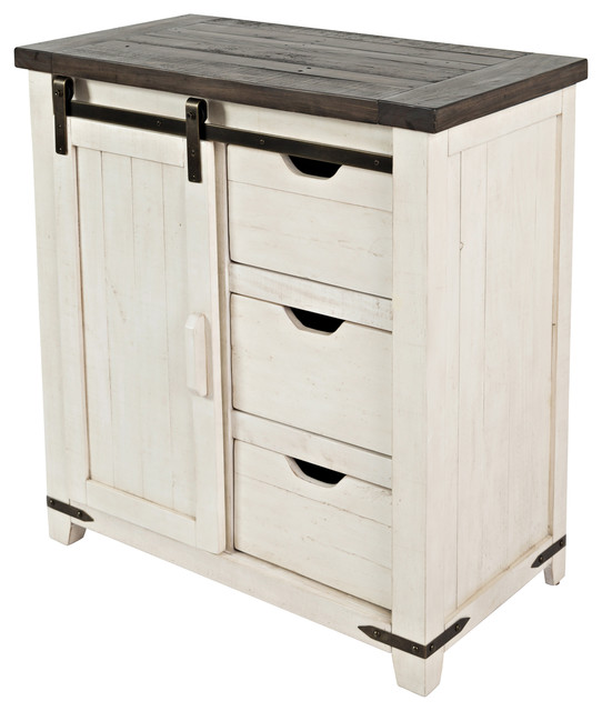 Madison County Barn Door Accent Cabinet - Farmhouse - Accent Chests And ...