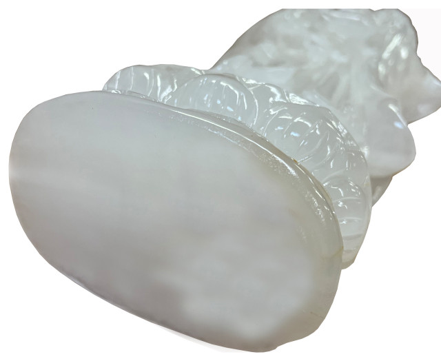 Chinese Off White Stone Standing Kwan Yin Bodhisattva Statue Hws2619 ...