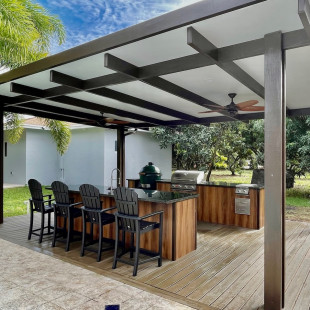 PATIO KING PERGOLA AND OUTDOOR KITCHEN - Project Photos & Reviews ...