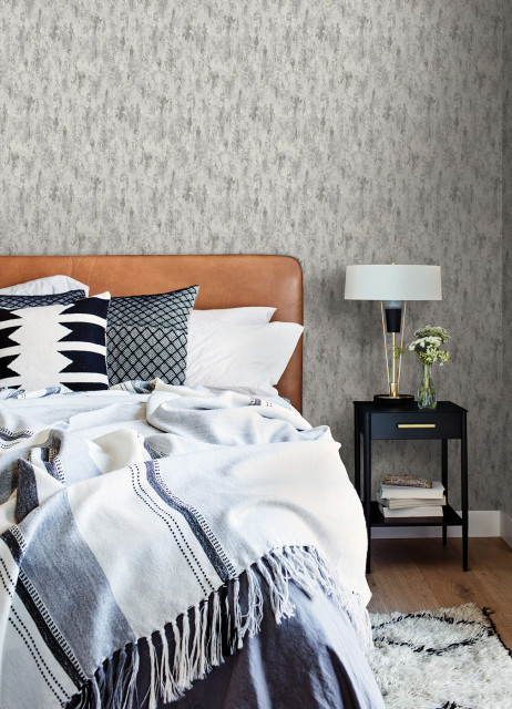 Diorite Sterling Splatter Wallpaper, Swatch - Contemporary - Wallpaper ...