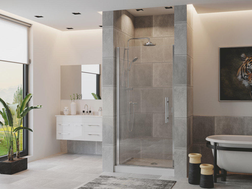 Paragon Series, 33"x82" - Contemporary - Shower Doors - by Coastal ...